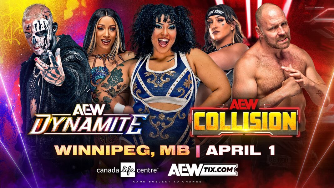 AEW Dynamite Collision Winnipeg date, time, tickets, stream - FIGHTMAG