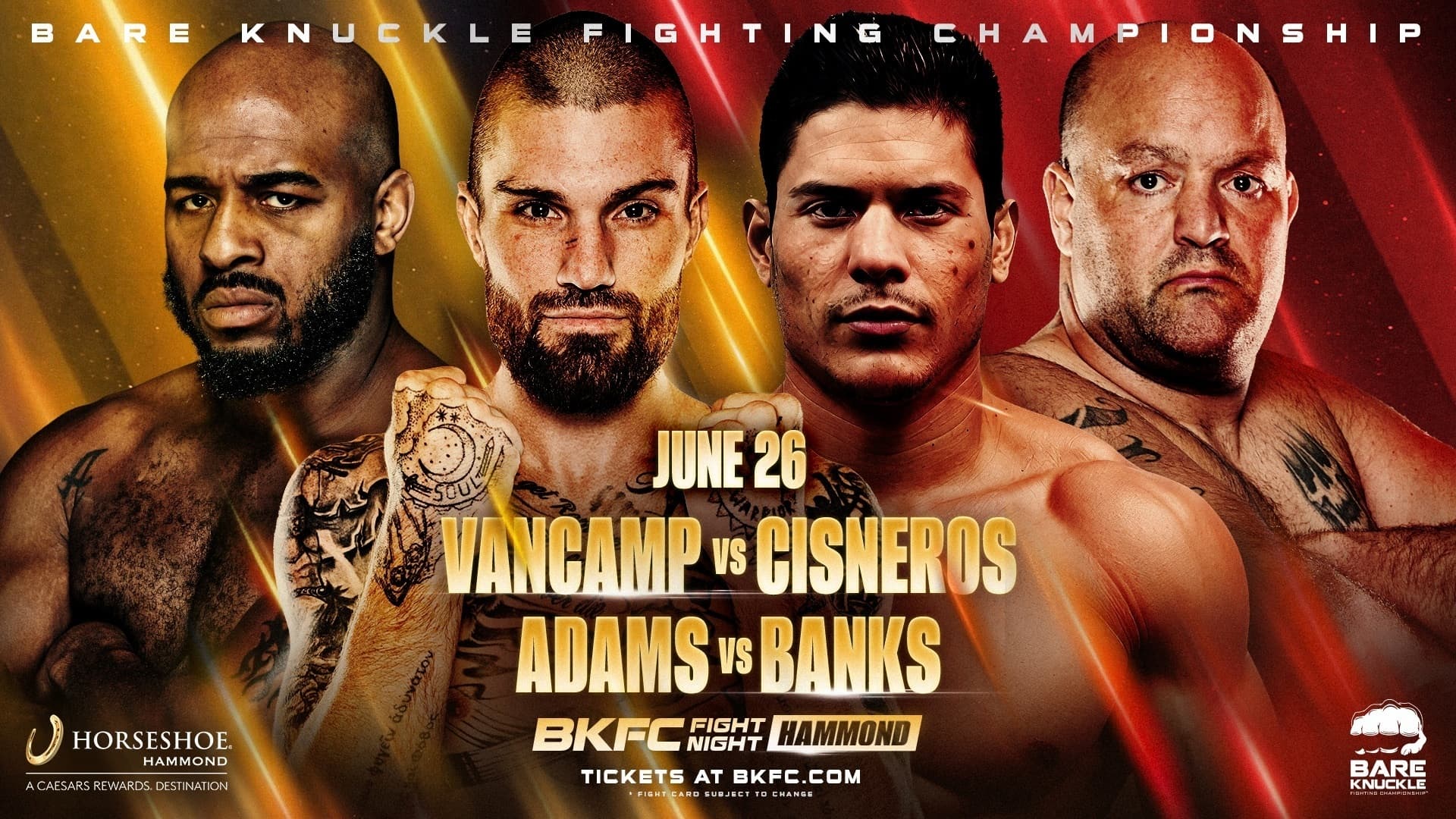 BKFC Hammond: VanCamp vs Cisneros date, time, tickets, stream - FIGHTMAG